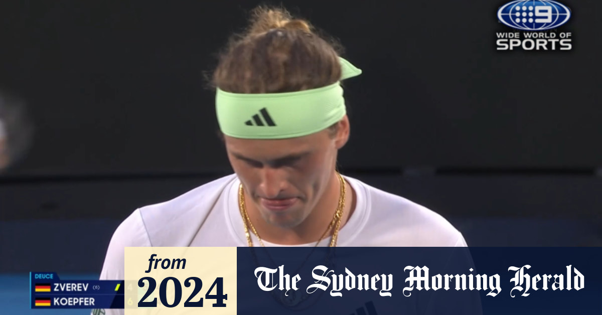 Video: Australian Open Highlights: Alexander Zverev v Dominik Koepfer